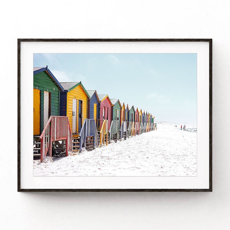 Beach Hut Print, Beach Wall Art, Digital Download, Surf Decor - Seaside ...