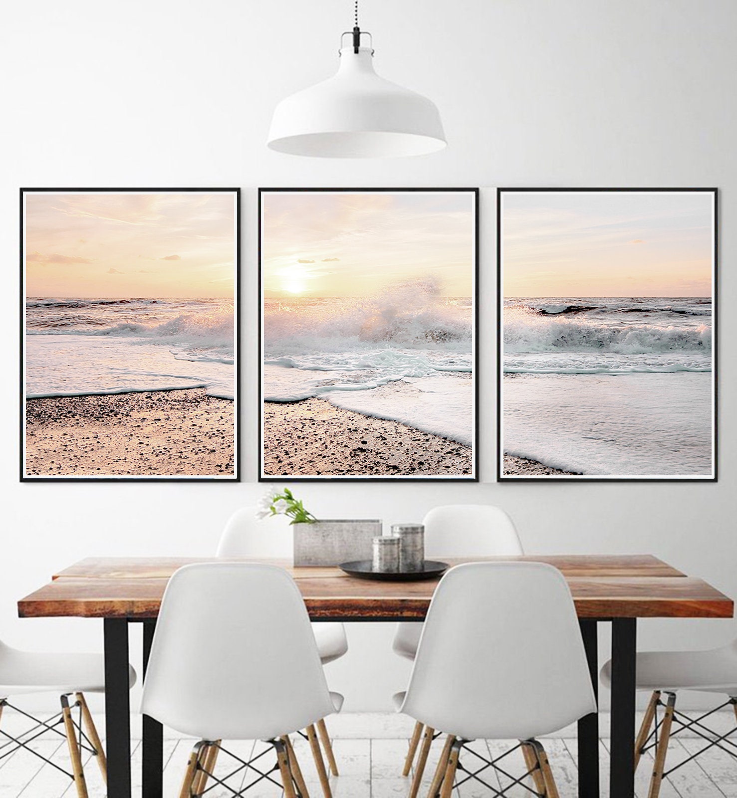 Beach Print Beach Wall Art Ocean Wall Art Set of 3 Ocean - Etsy