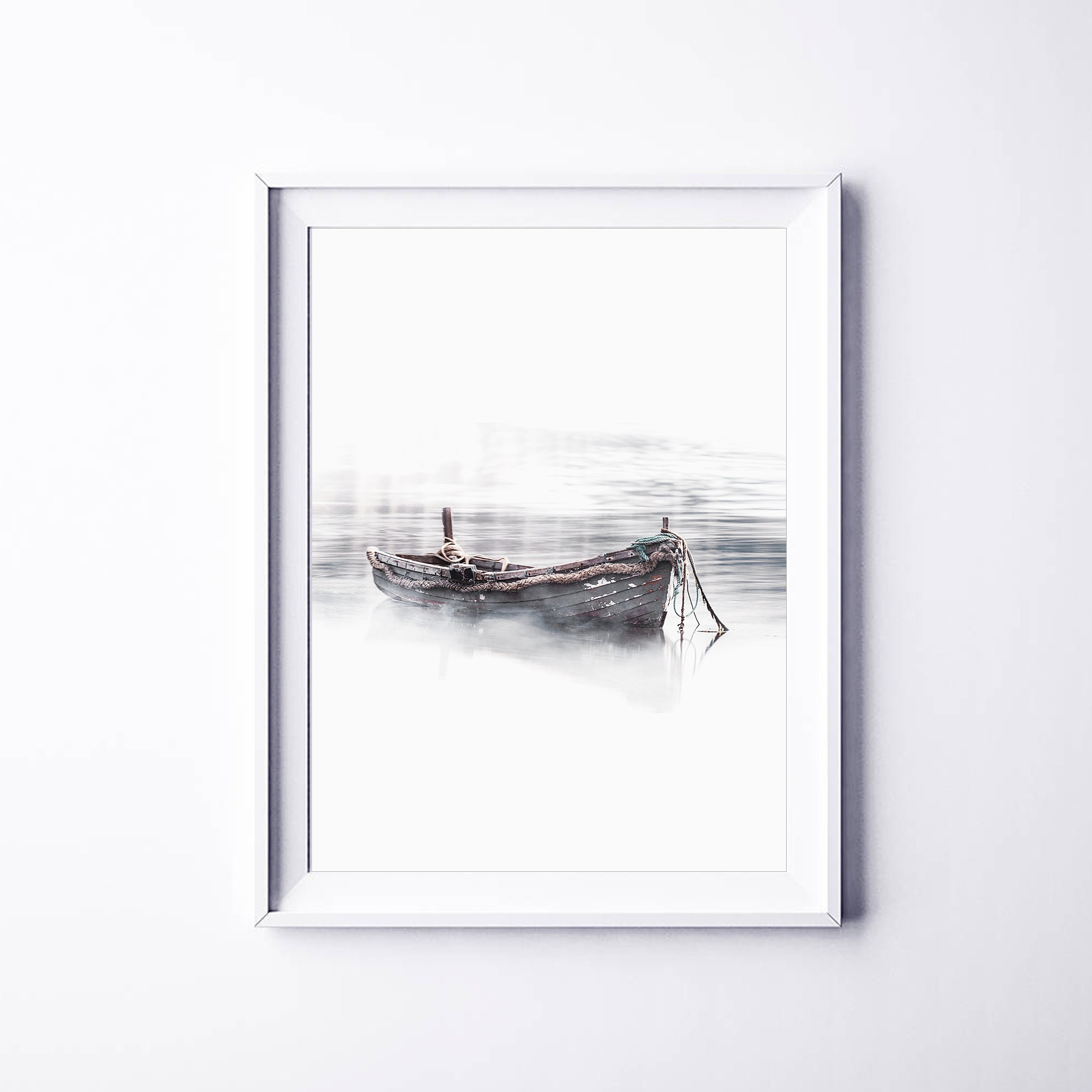 Boat Print Boat Photography Printable Art Boat on the Lake | Etsy