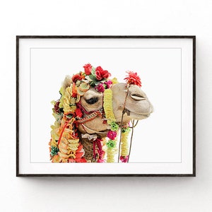 Desert Animal Print, Camel Art Print, Digital Download, Boho Prints ...