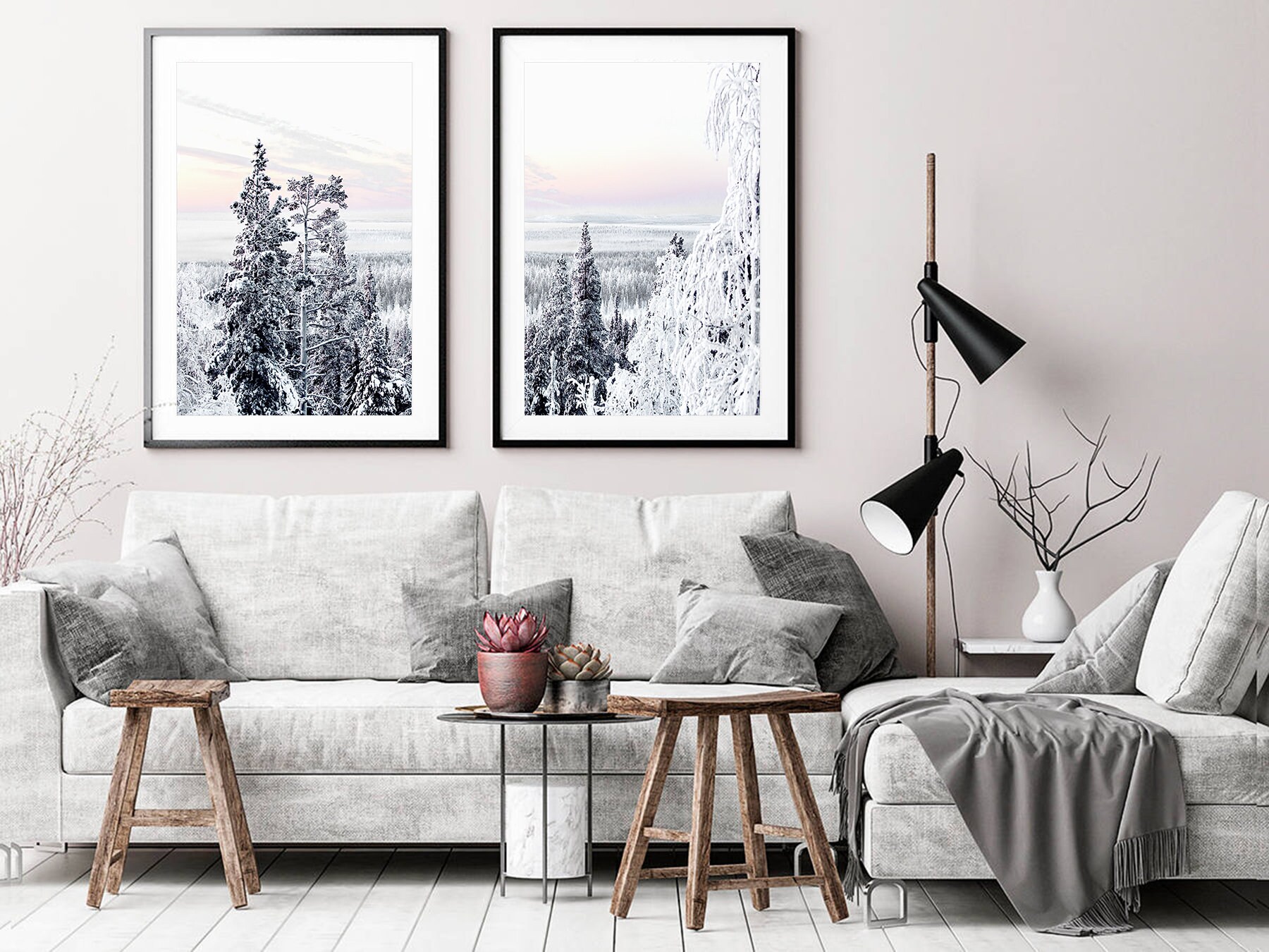 Winter Wall Art Winter Prints Set Winter Photography - Etsy