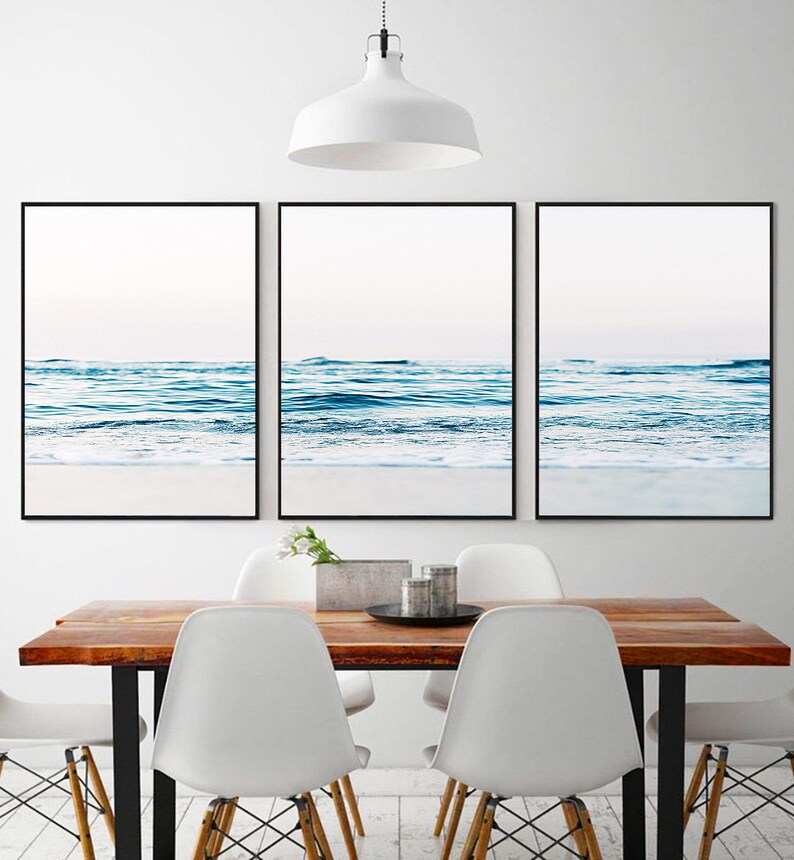 Set of 2 Beach Prints Ocean Wall Art Ocean Print Beach Wall Art Coastal ...