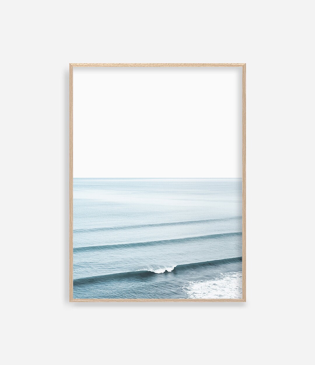 Ocean Waves Print,blue Wall Art,ocean Decor,blue Sea Print,ocean ...