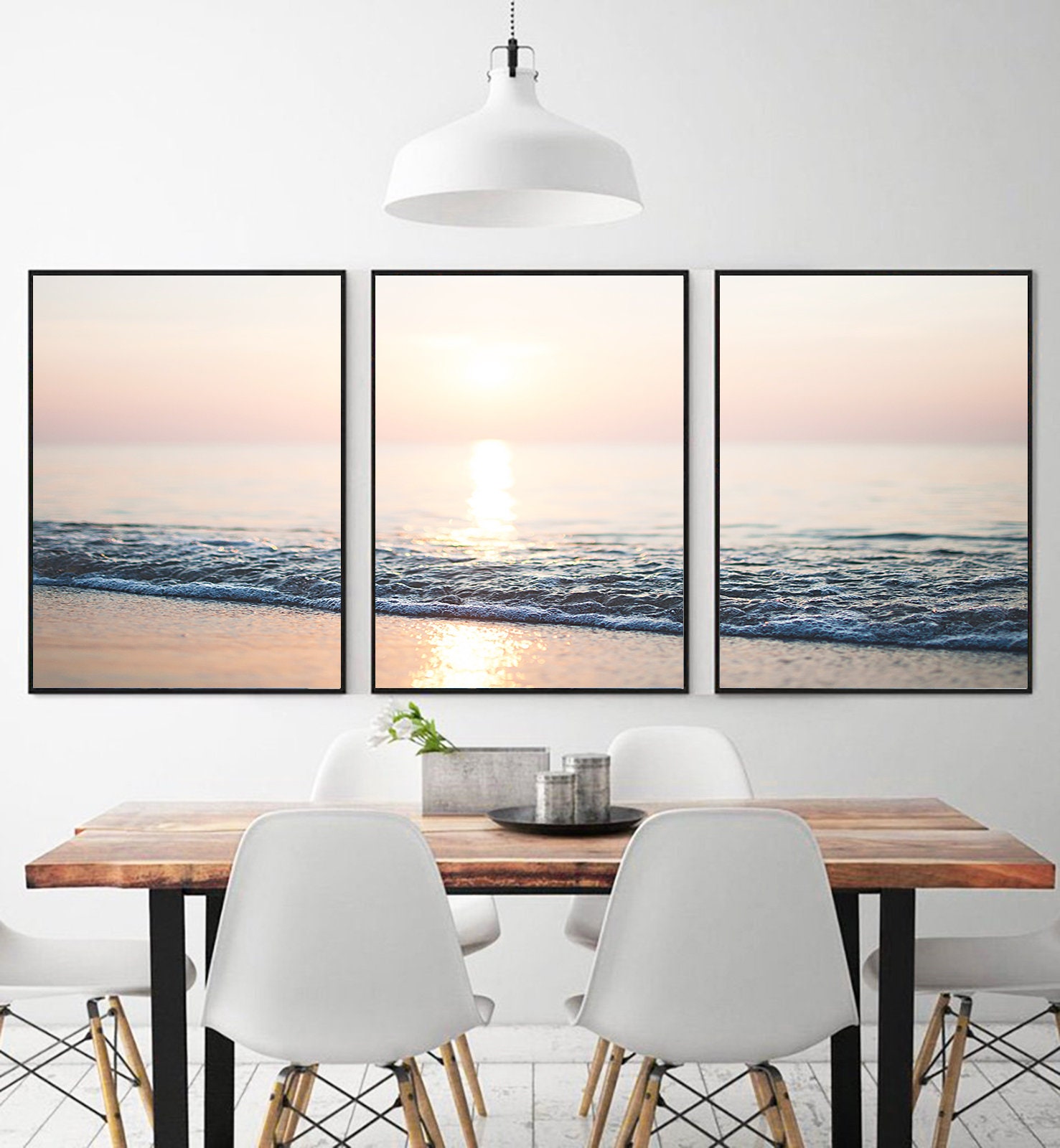 Beach Wall Art Set of 3 Beach Print Ocean Wall Art Sunset | Etsy Beach Wall Art Set of 3 Beach Print Ocean Wall Art Sunset | Etsy
