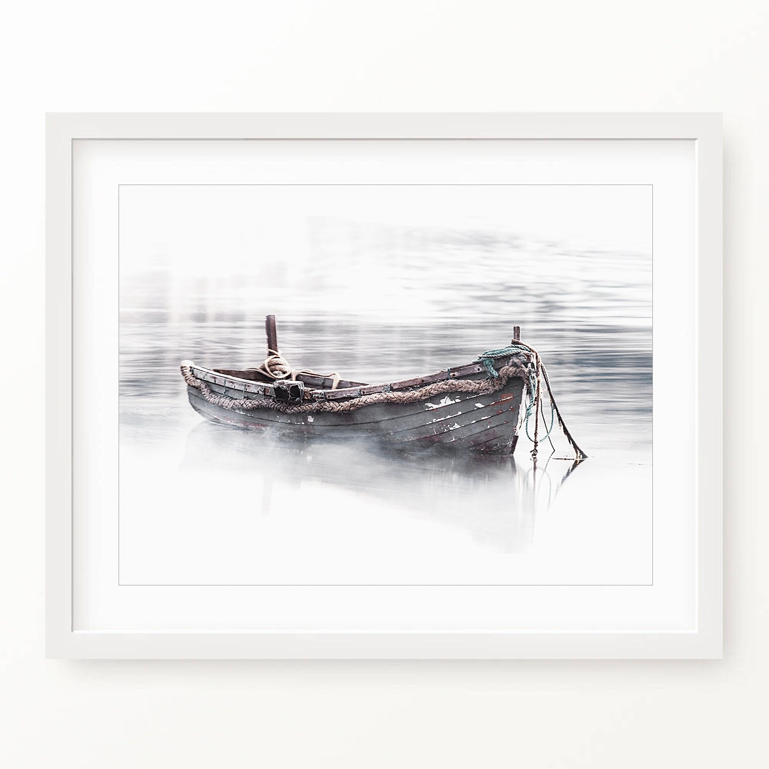 Boat Print Boat Photography Nautical Decor Fog Print - Etsy
