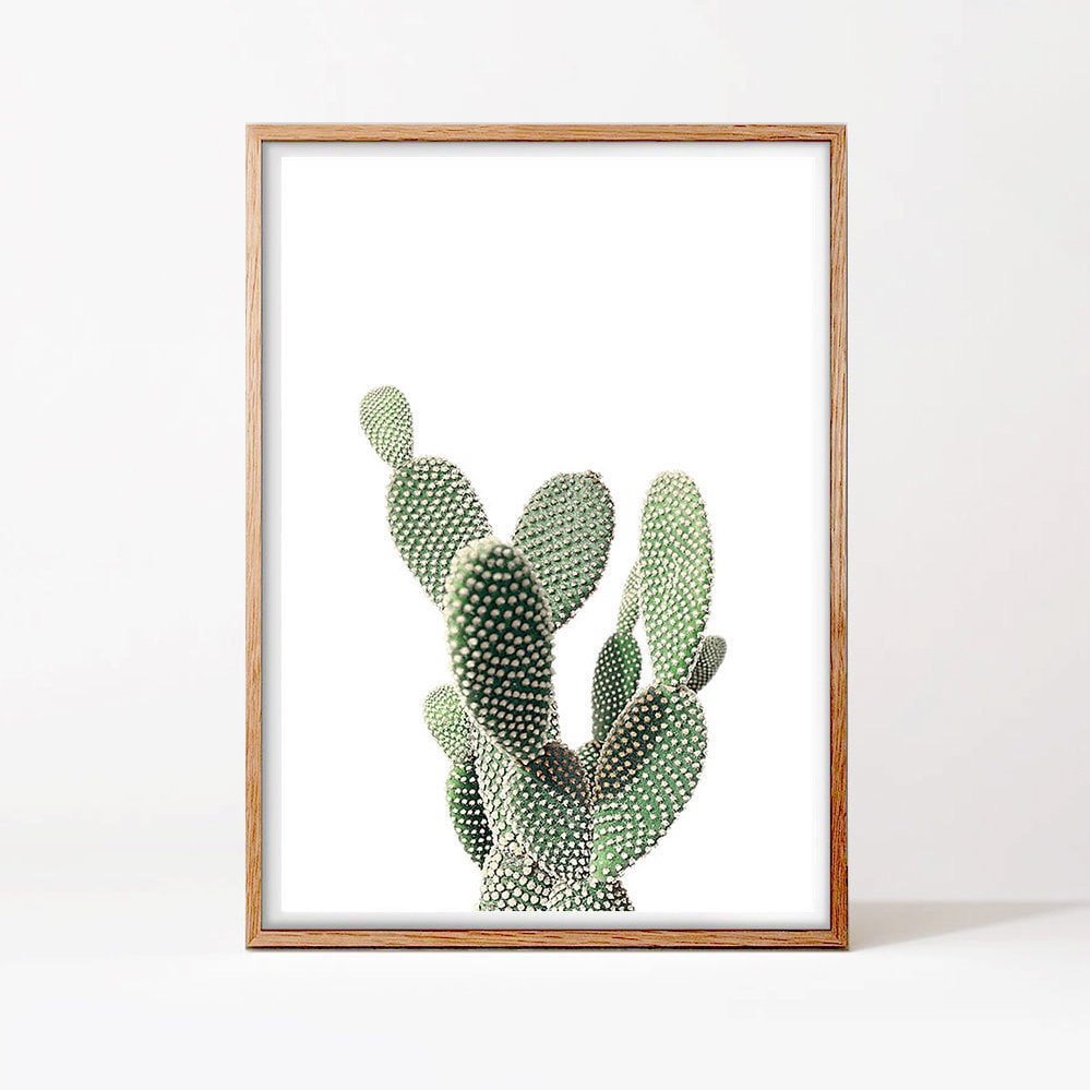 Cactus Print Cacti Wall Art Boho Decor Printable Wall Art | Etsy