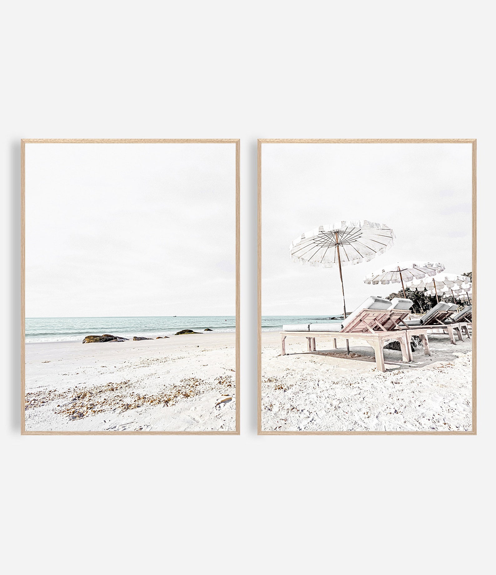 Beach Wall Art Set of 2 Beach Prints Ocean Wall Art Coastal Print ...