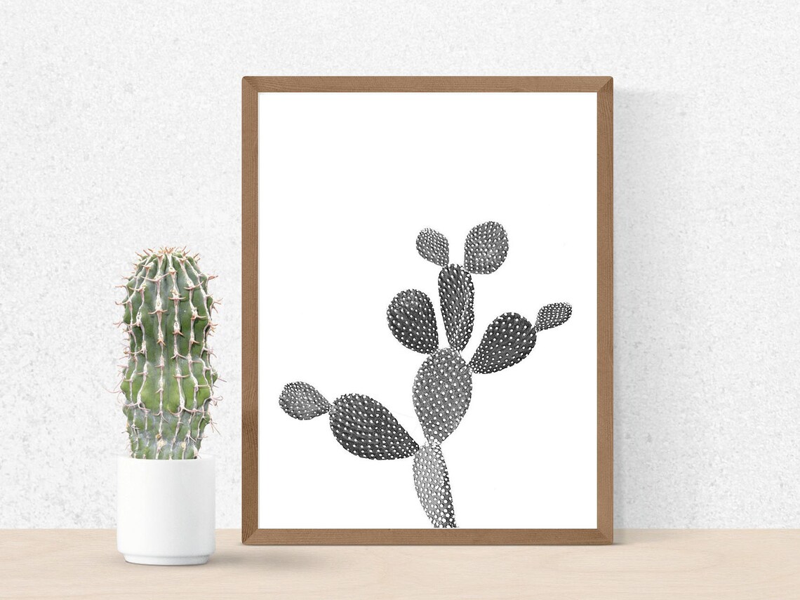 Cactus Print Cacti Wall Art Digital Download - Etsy