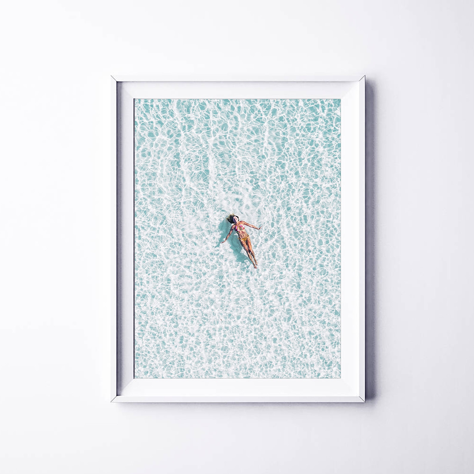 Aerial Beach Print Modern Beach Photography Summer Poster - Etsy