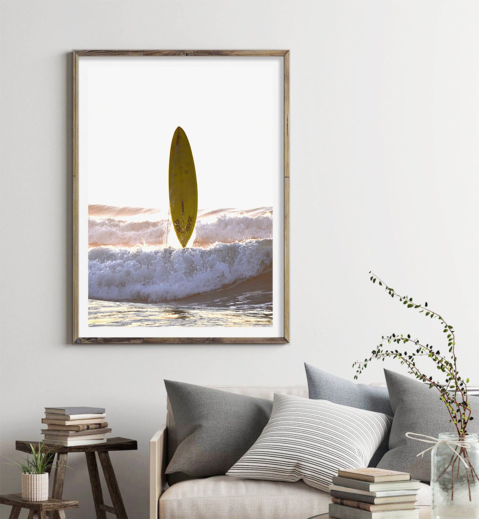 Surfboard Wall Art Surfing Poster Surfboard Print Beach - Etsy