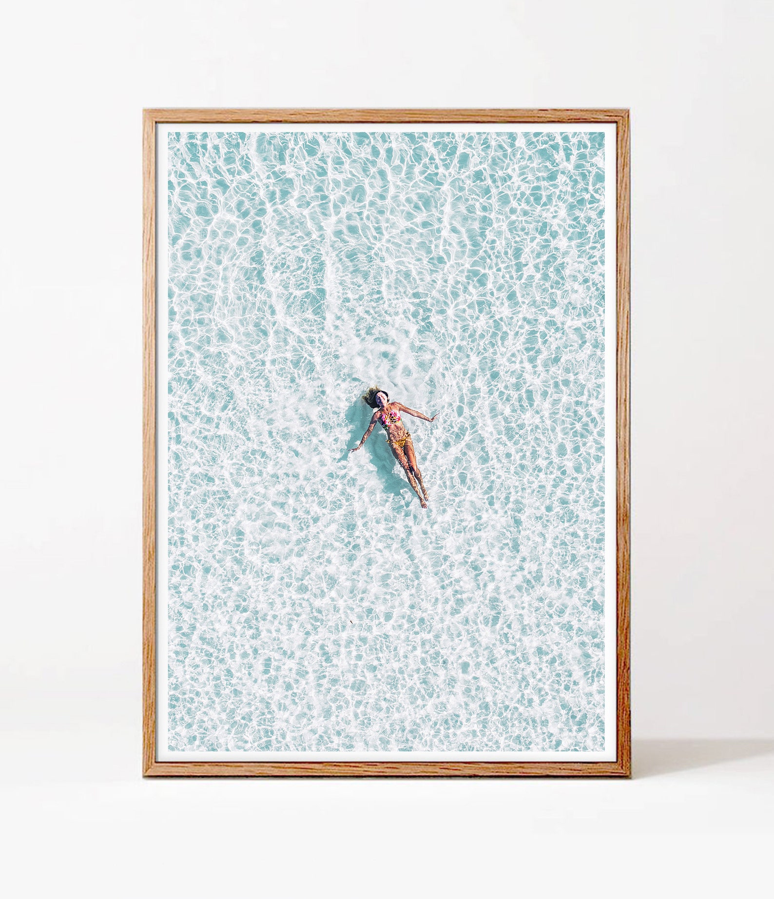 Aerial Beach Print Modern Beach Photography Summer Poster - Etsy