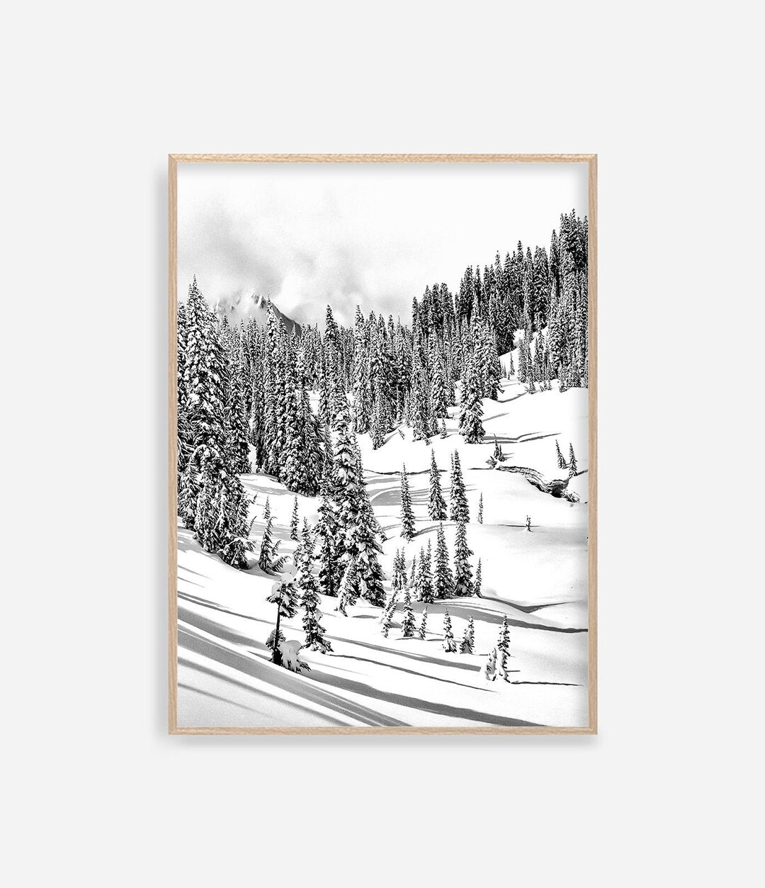 Snow Print Winter Print Winter Photography Winter Wall Decor Forest ...