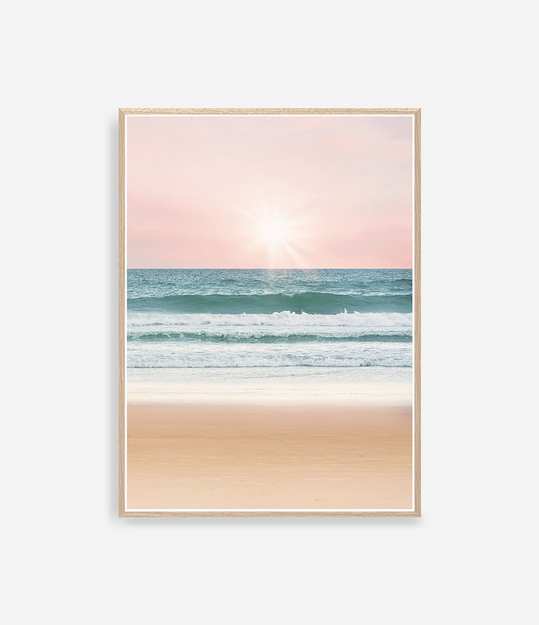 Beach Wall Art Beach Print Ocean Wall Art Ocean Waves Print Coastal ...