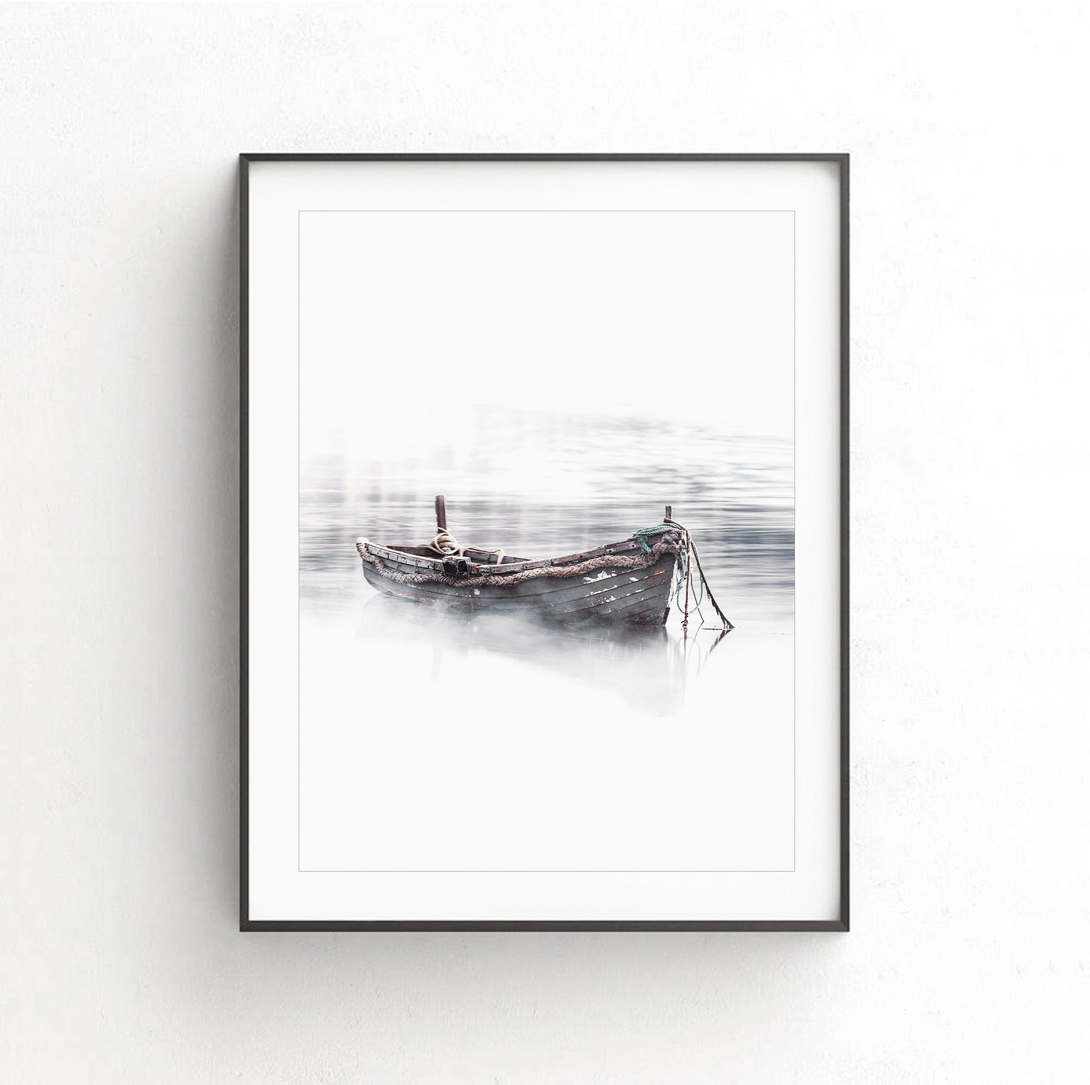 Boat Print Boat Photography Printable Art Boat on the Lake - Etsy