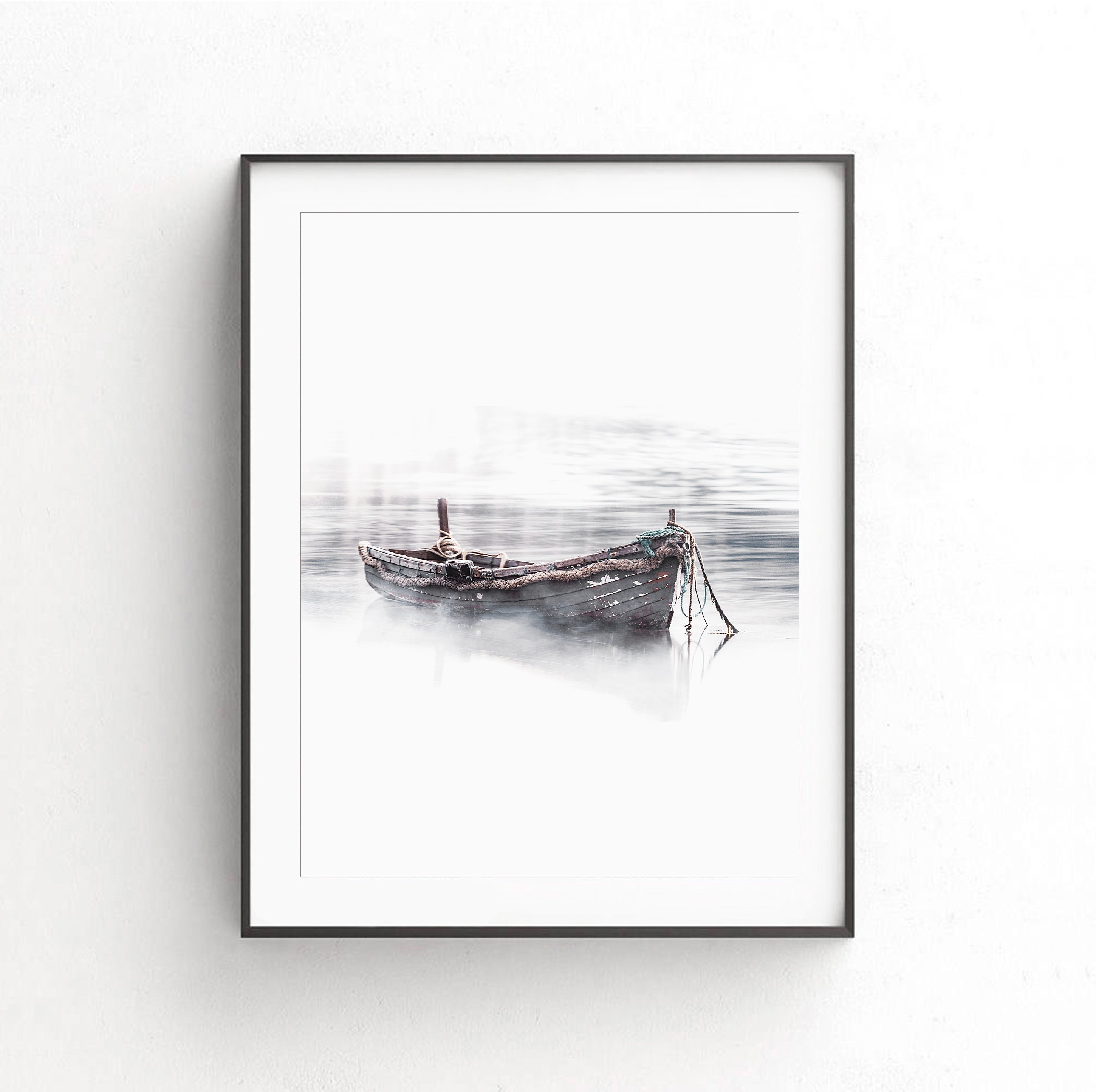 Boat Print Boat Photography Printable Art Boat on the Lake | Etsy
