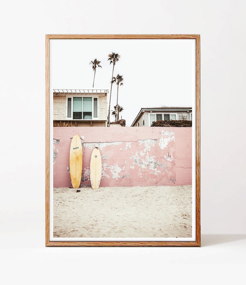 Surfing Print Surf Wall Art Boho Beach Print Surf Decor - Etsy