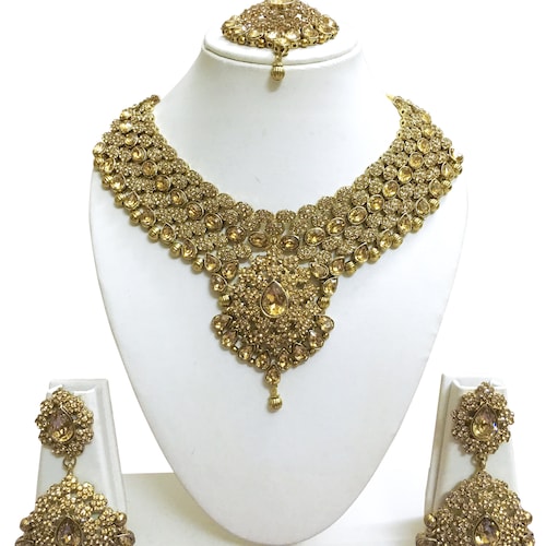 Indian Bollywood Style Rose Gold Plated Bridal Fashion Jewelry - Etsy