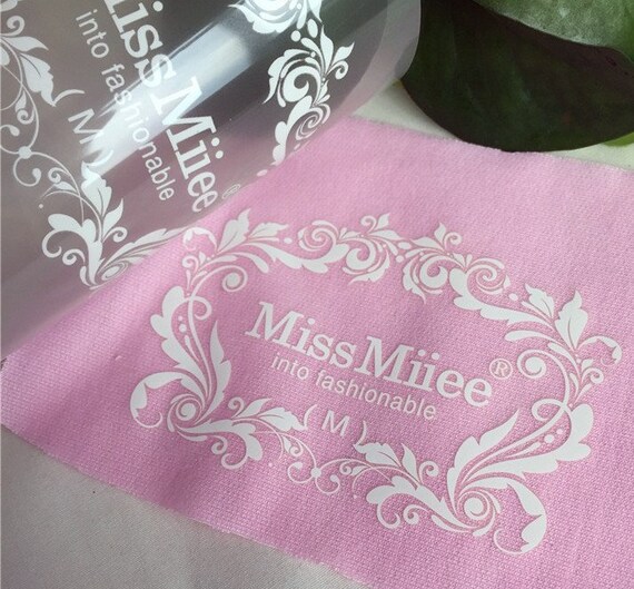 300 One Color Heat Transfer Label Heat Transfer Labelsiron | Etsy