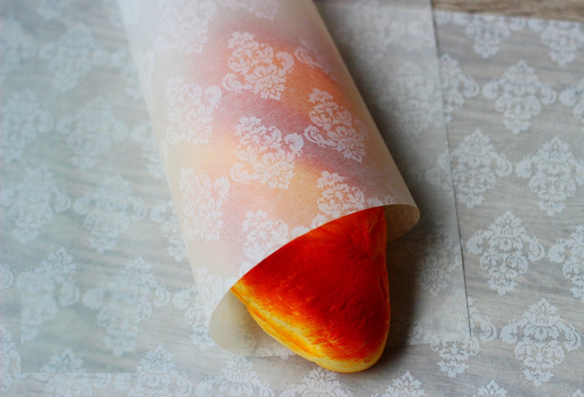 50 Food Wrapping Paper, Lace Printed Food Wrapping Paper, Wax Paper ...