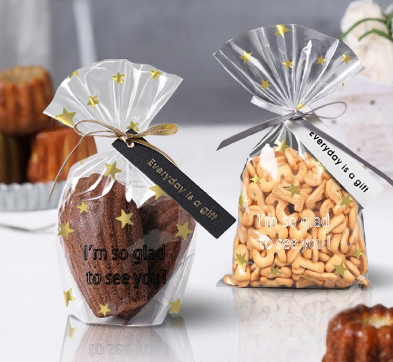 500 Food Wrapping Bag, Food Packaging Bag Candies Wrapping Paper,baking ...