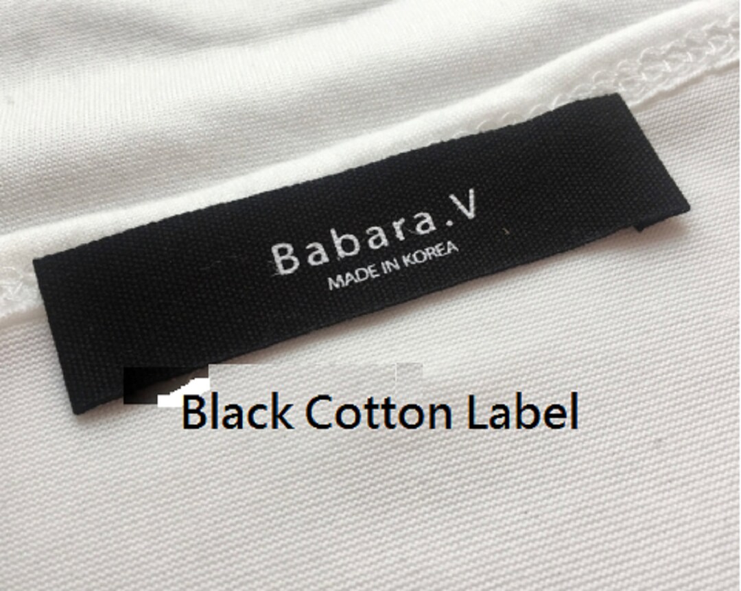 300 Custom Cotton Labels, Cotton Label Tags, Cotton Labels, Printed ...