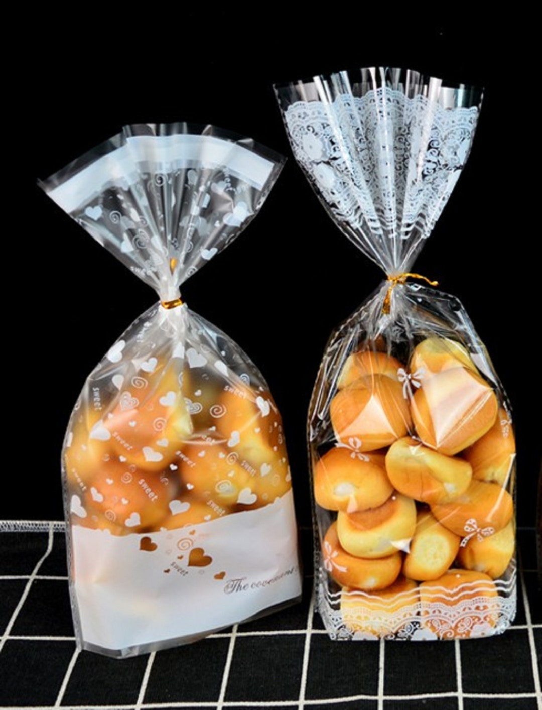 100 Food Wrapping Bag, Food Packaging Bag Candies Wrapping Paper,baking ...