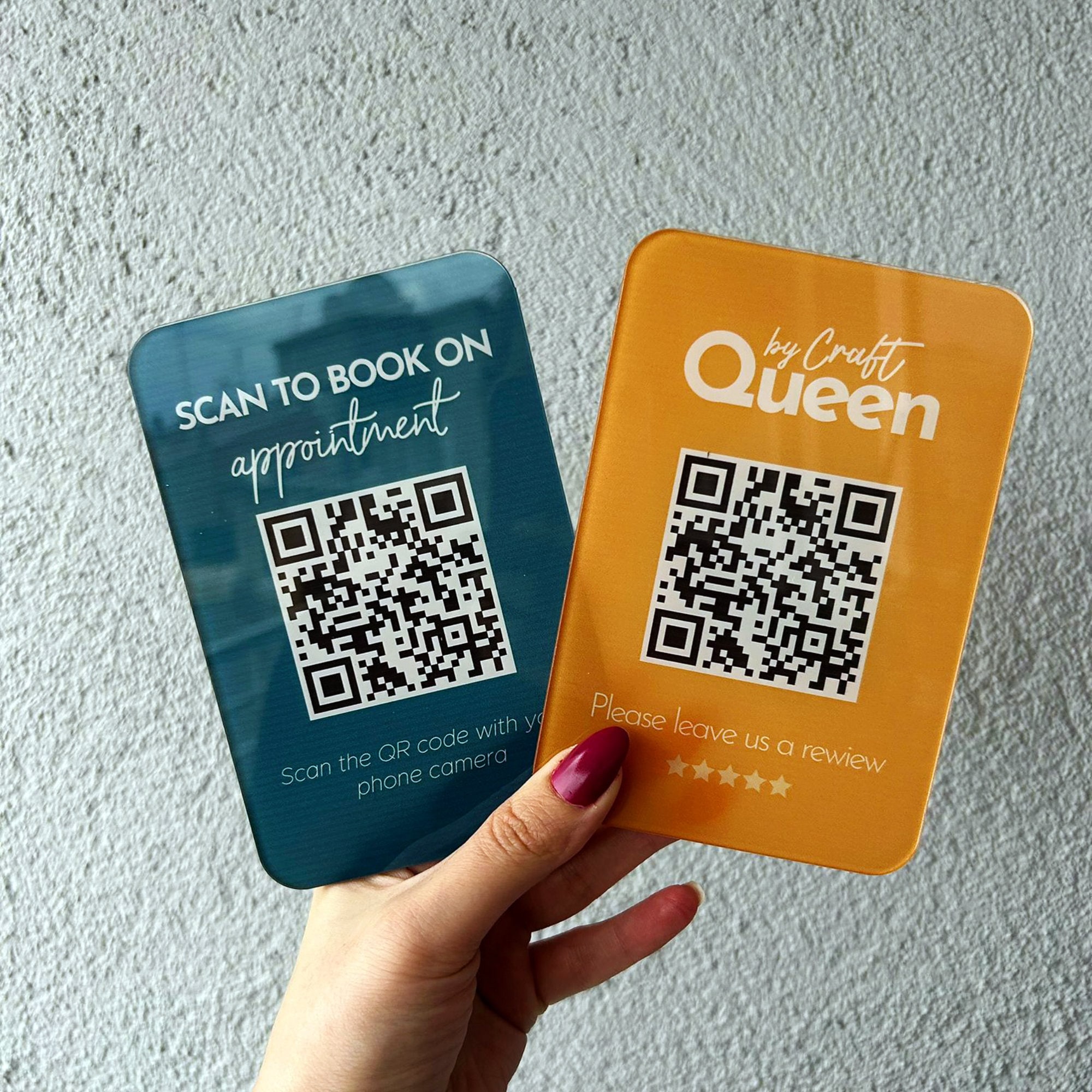 Mini QR Code Display Sign Social Media QR Code Salon Sign - Etsy Canada