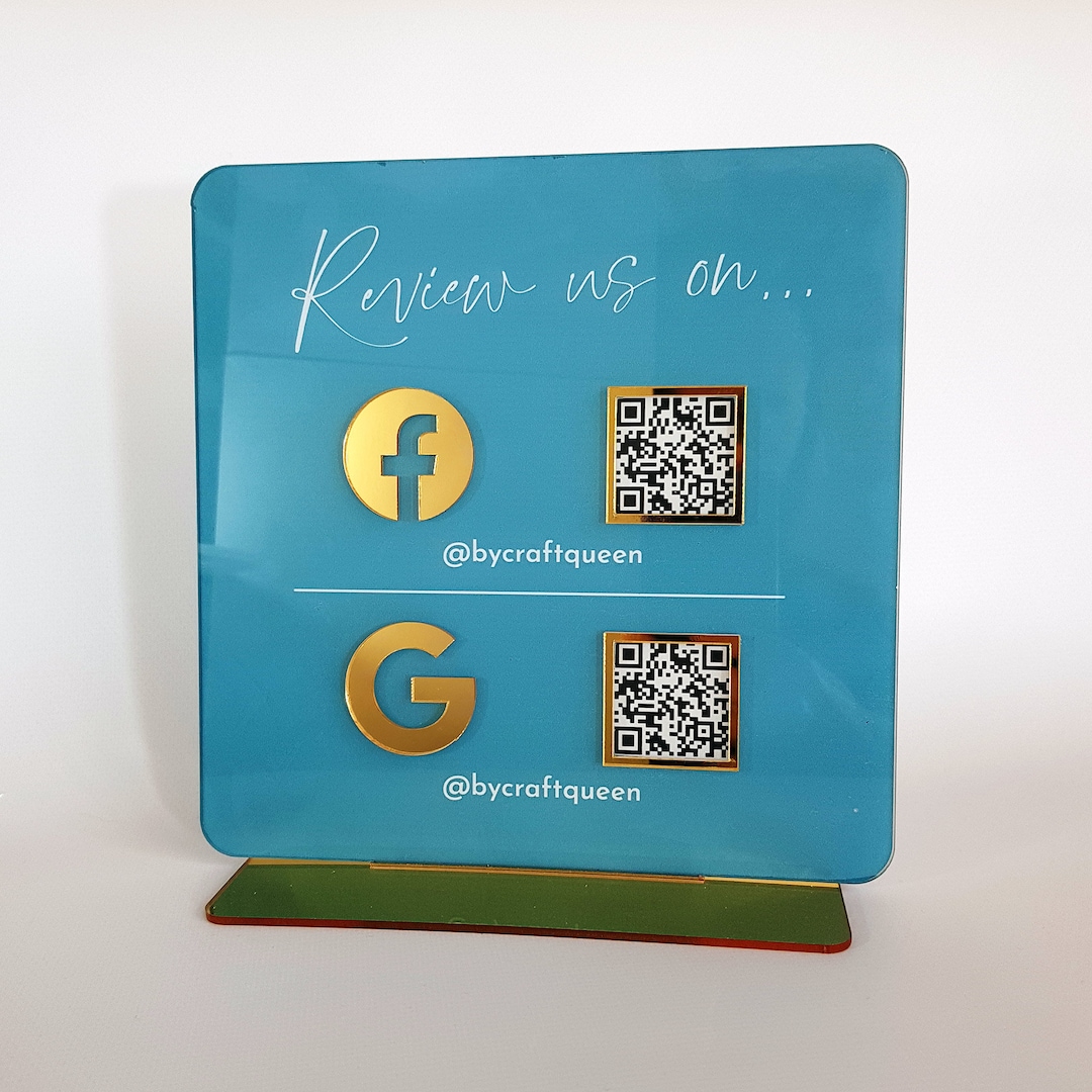 Multi QR Code Business Social Media Sign Payment Sign Instagram ...