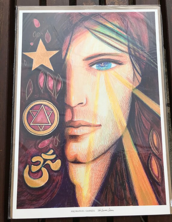 Archangel Gabriel A3 Print | Etsy