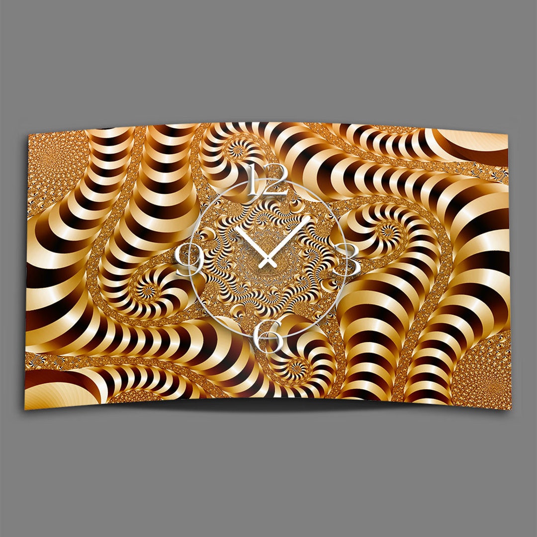 Abstract Designer Wall Clock Modern Wall Clocks Design Quiet No Ticking ...
