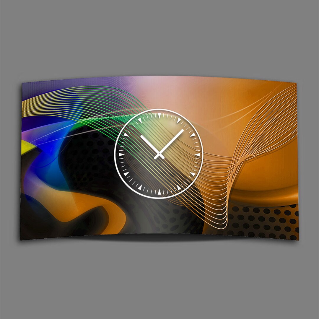 Abstract Designer Wall Clock Modern Wall Clocks Design Quiet No Ticking ...