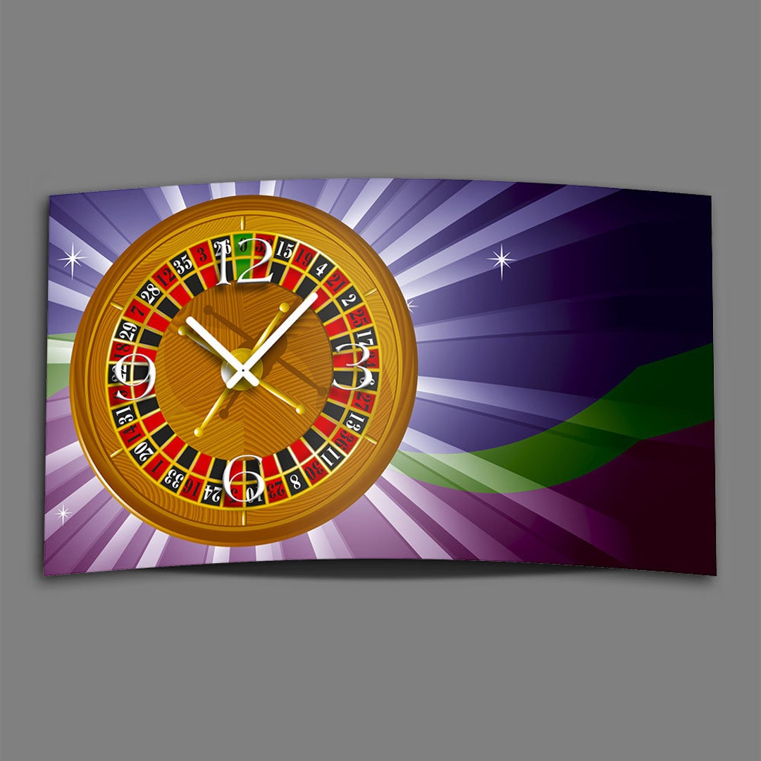 Digital Designer Art Roulette Designer Wall Clock Abstract Modern Wall ...