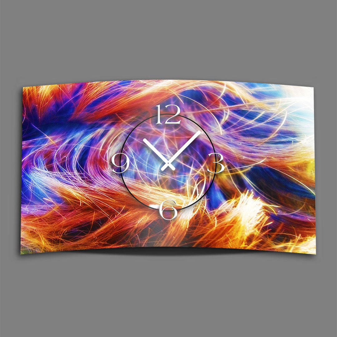 Abstract Designer Wall Clock Modern Wall Clock Design Quiet No Ticking ...