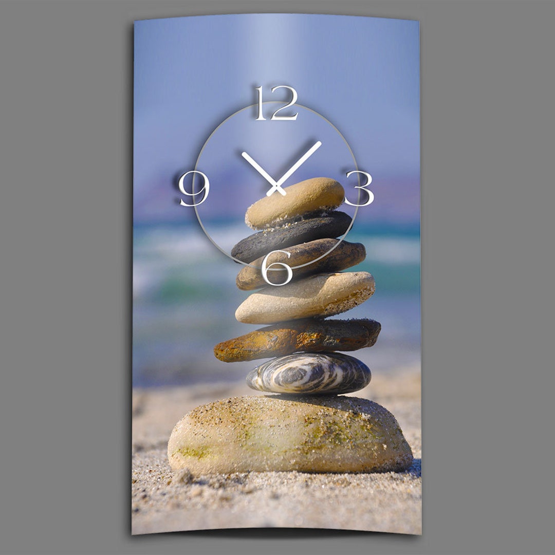 Pebble Beach Zen Designer Wall Clock Modern Wall Clock Design Quiet No ...