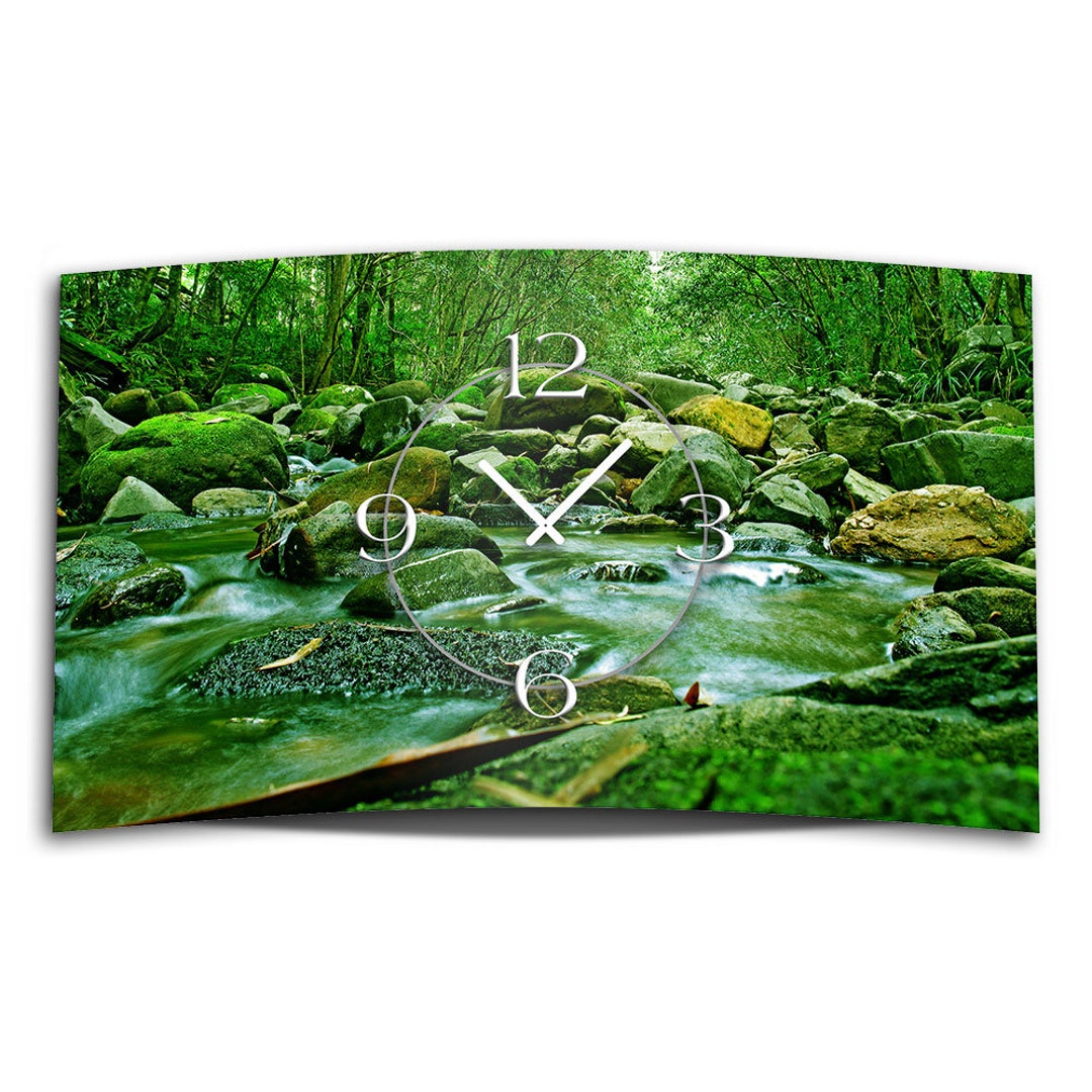 Motif Bach Nature Designer Wall Clock Modern Wall Clocks Design Quiet ...