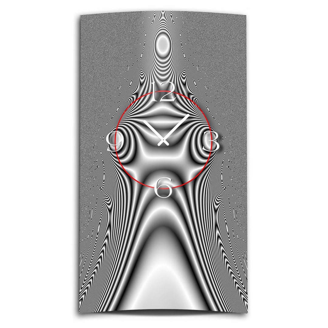 Psychedelic Grey Upright Designer Wall Clock Modern Wall Clock Design ...