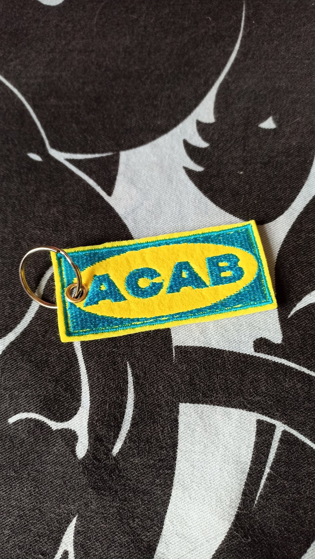 "acab" Keychain - Etsy