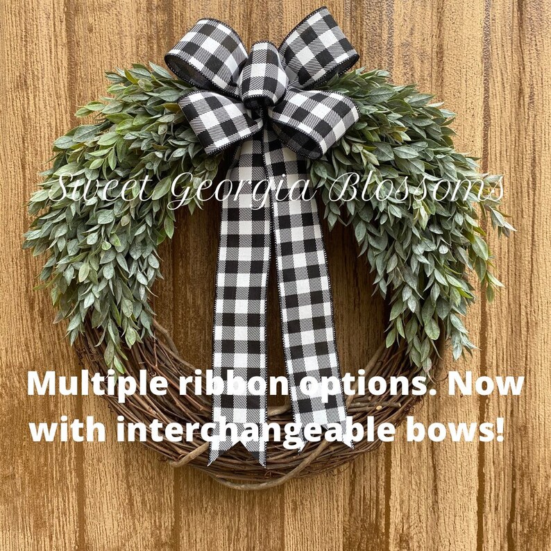 Everyday Greenery Grapevine Wreath Farmhouse Wreath Greenery - Etsy