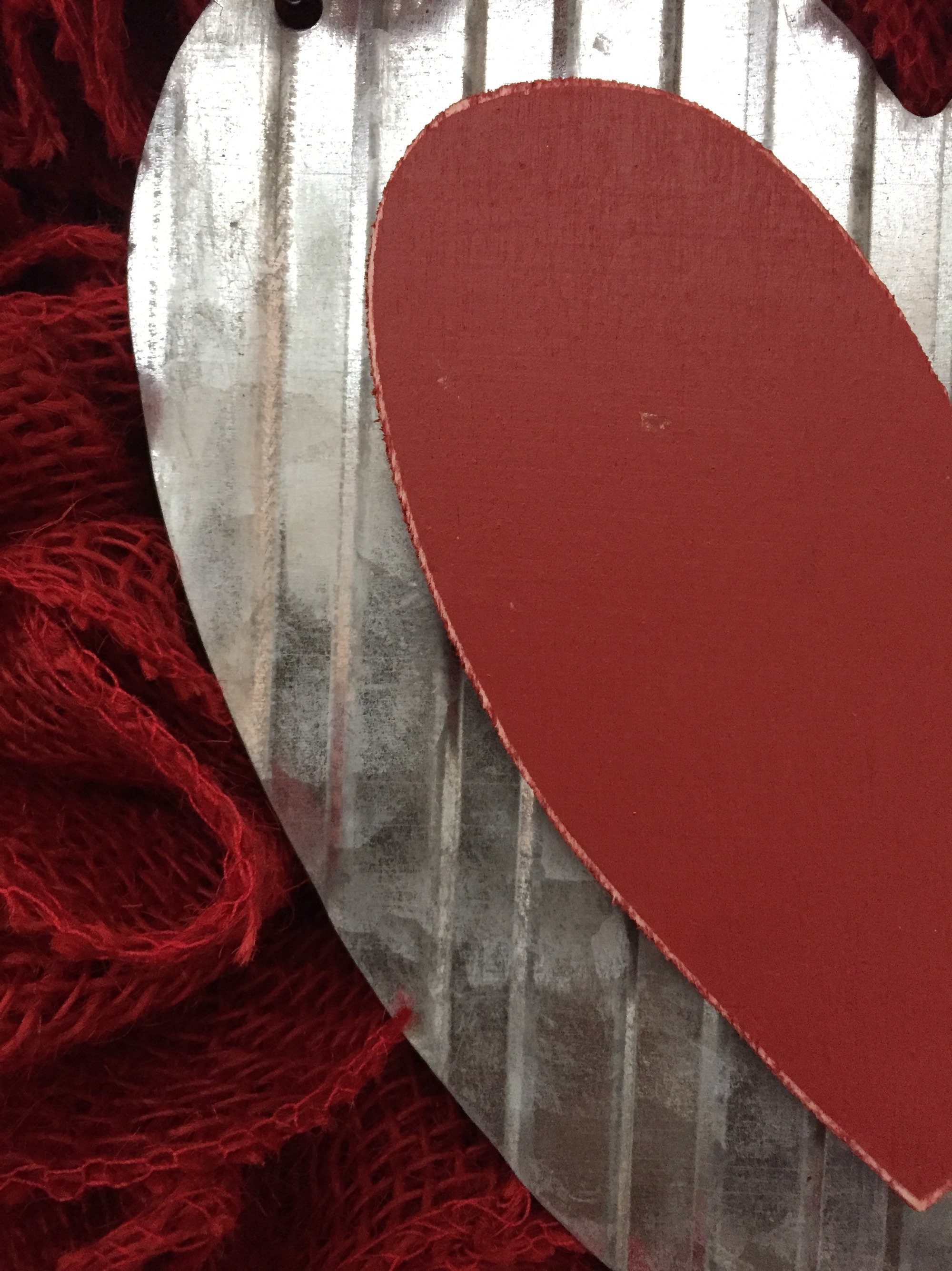 Red Burlap Heart Shaped Wreath Valentine's Day Wreath - Etsy