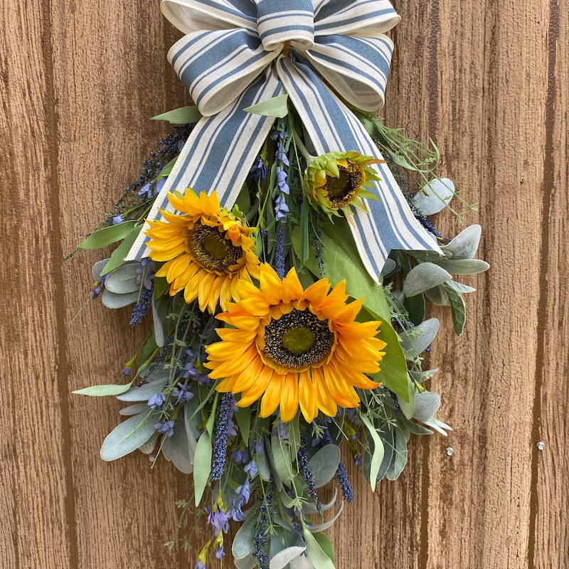 Sunflower Door Wreath - Etsy