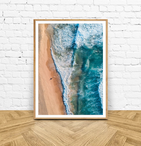 Ocean Textures Aerial Ocean Wall Art Print Sydney | Etsy