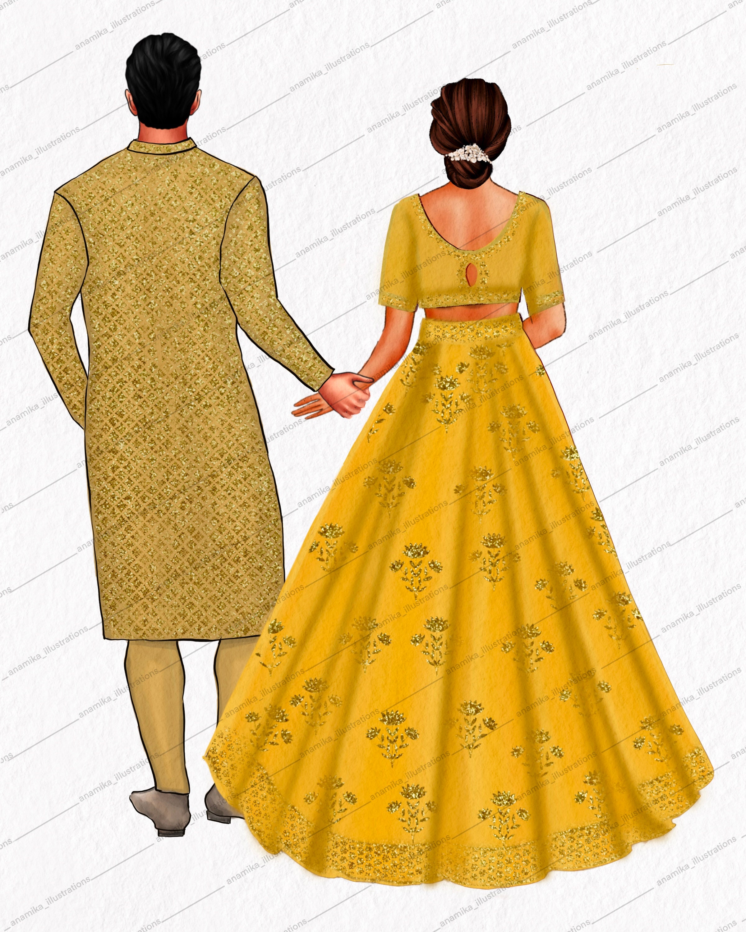 Indian Wedding Clip Art/ Wedding Invite/ Indian Wedding Invite/ Indian ...