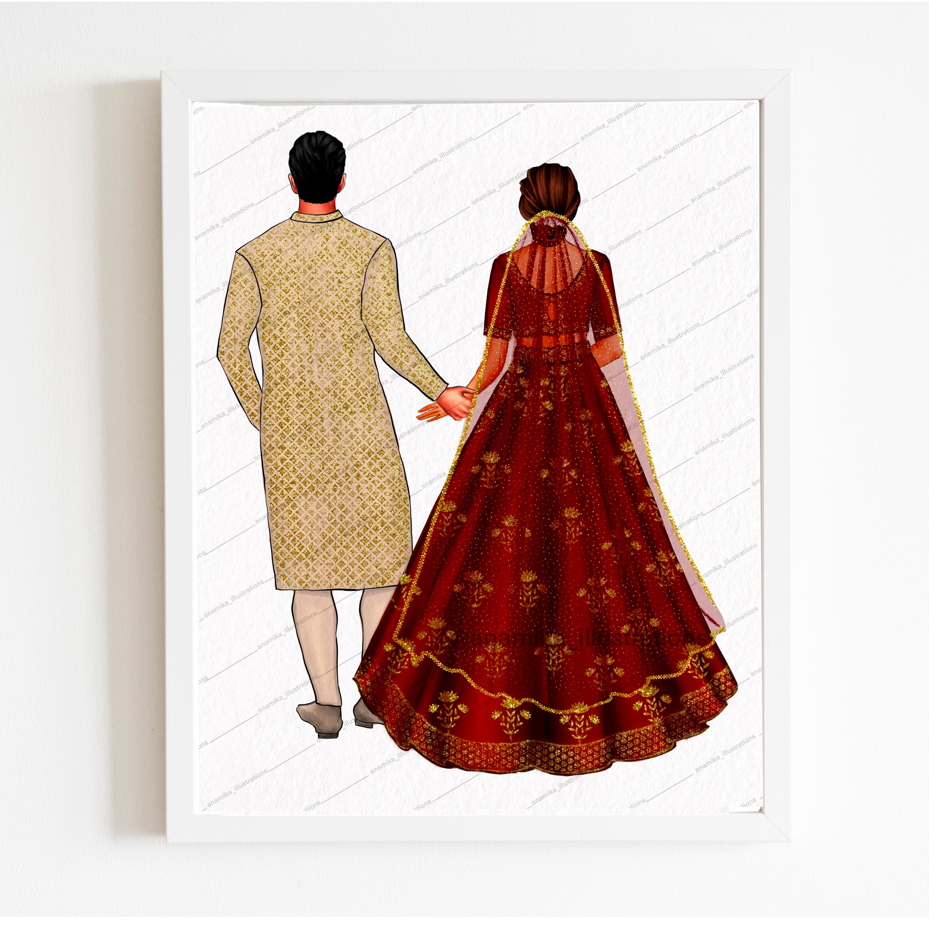 Indian Wedding Clip Art/ Wedding Invite/ Indian Wedding Invite/ Indian ...