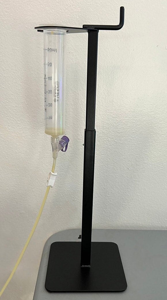 G-tube Table Top Bolus Feeding Stand Syringe Holder Hands Free - Etsy