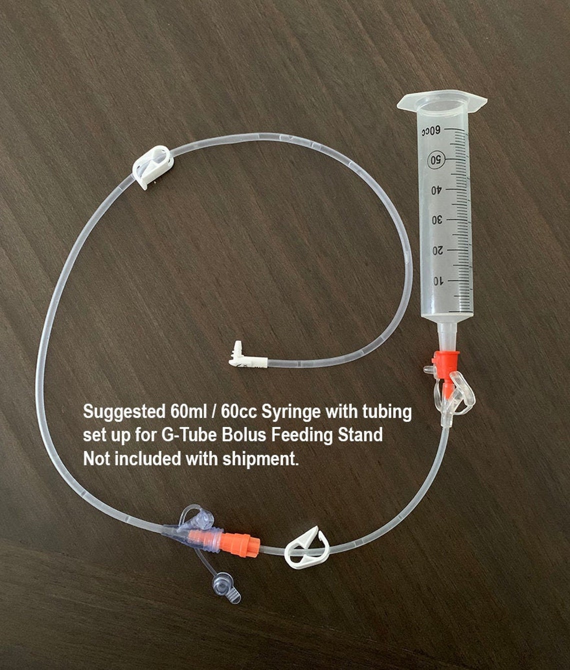 G-tube Table Top Bolus Feeding Stand Syringe Holder Hands Free - Etsy