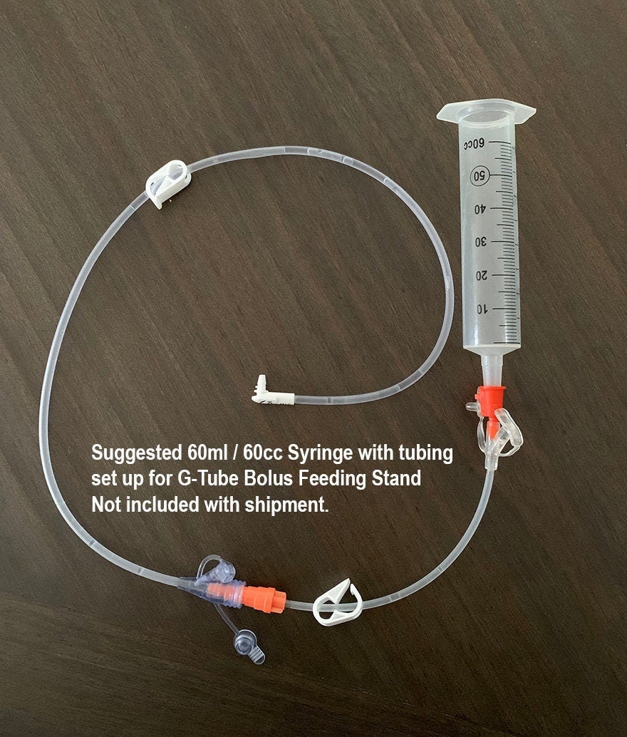 G-tube Table Top Bolus Feeding Stand Syringe Holder Hands Free - Etsy