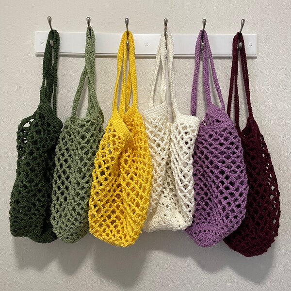 Crocheted Market Bag - Etsy