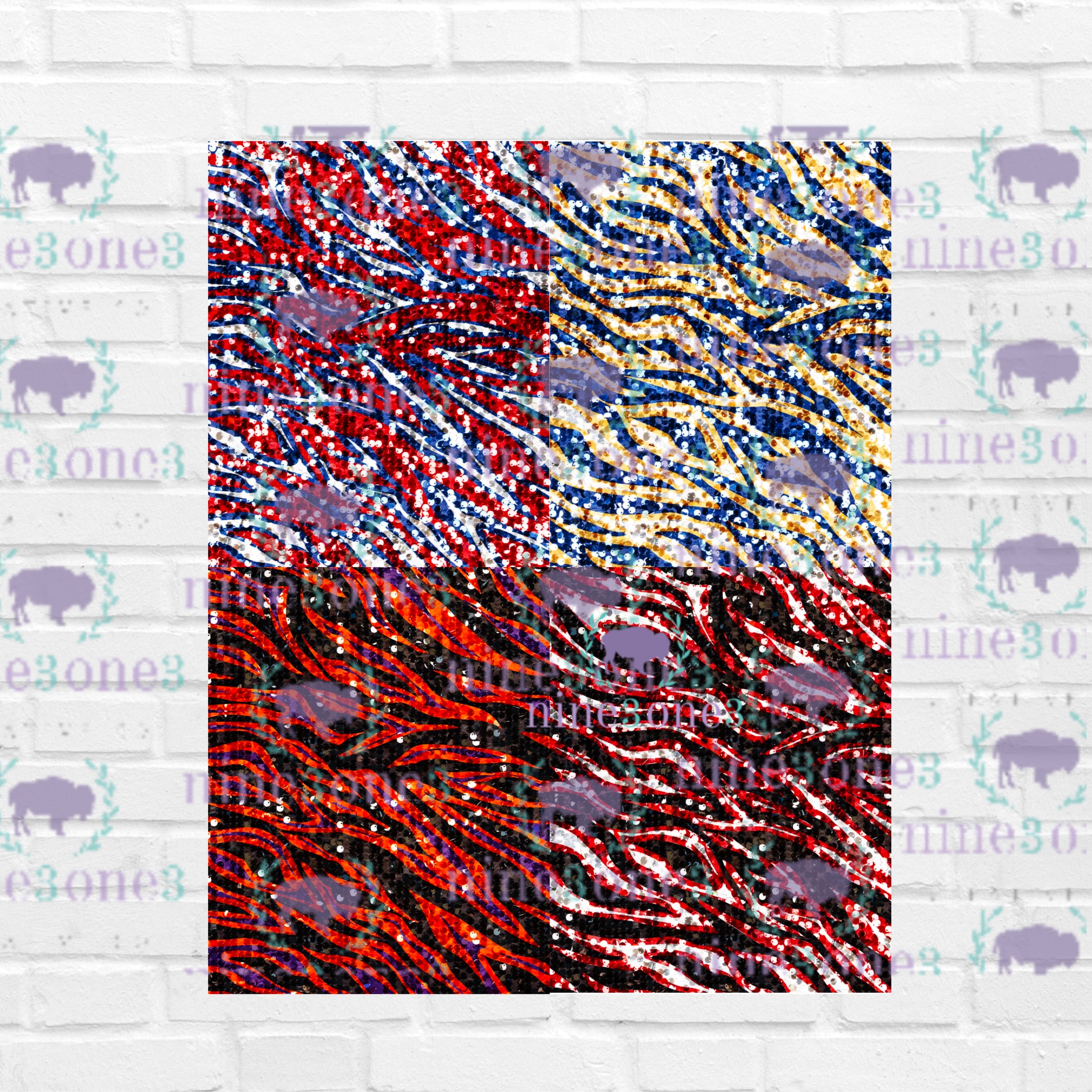 Sequin Zubz Seamless Pattern Bundle Sequin Buffalo Png, Sequin Zebra ...