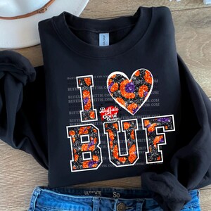 Buffalo Png, I LOVE BUF Png, Buffalo Svg, Buffalo Tailgate Shirt Design ...