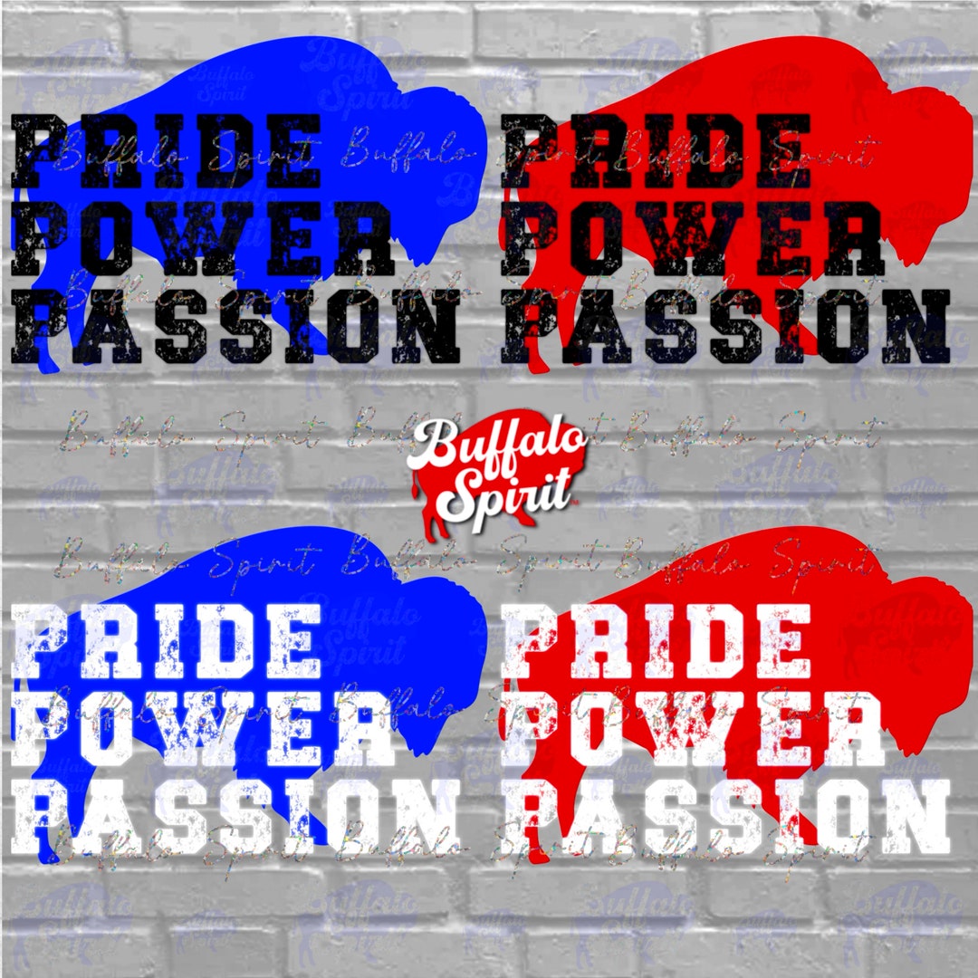 Buffalo PNG, Buffalo SVG, Pride Power Passion, Buffalo Football Shirt ...